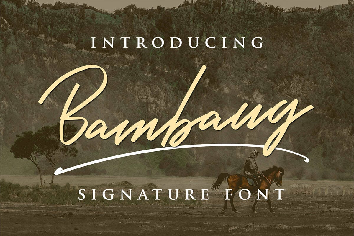 Bambang – Signature Font - DM Letter Studio