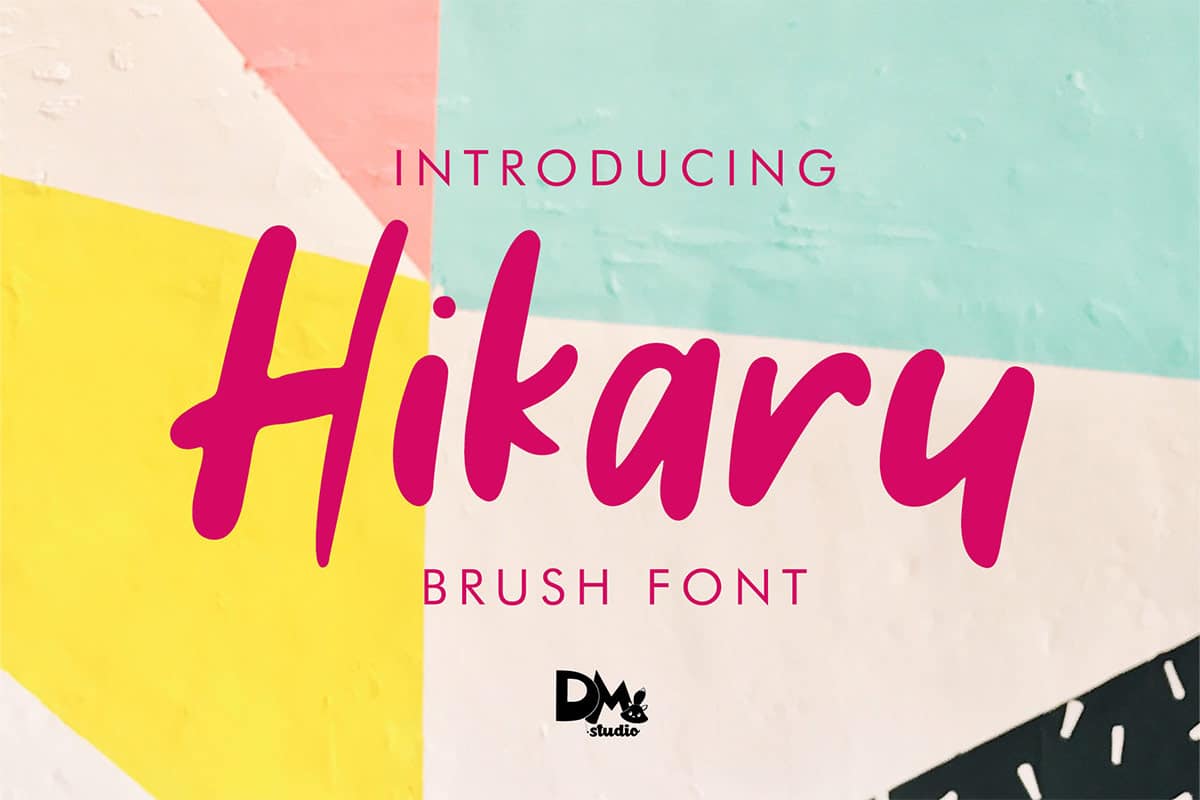 Hikaru – Brush Font - DM Letter Studio