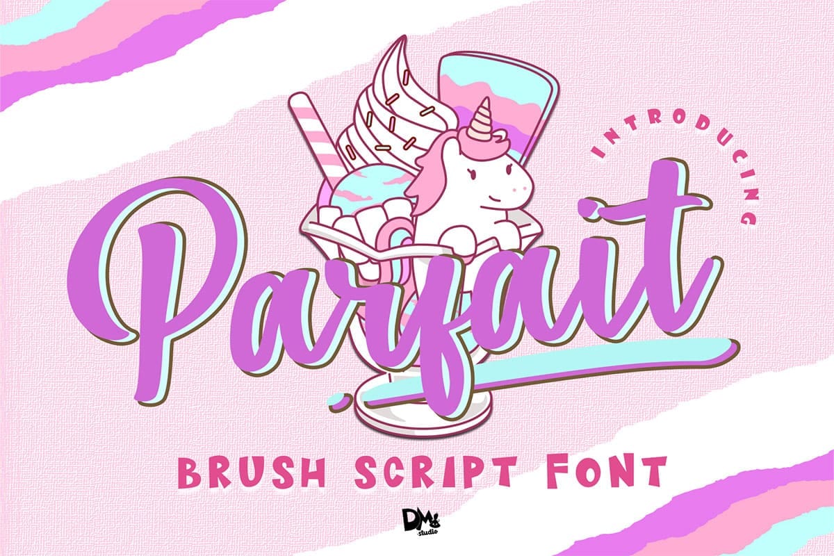 Parfait – Brush Script Font - DM Letter Studio