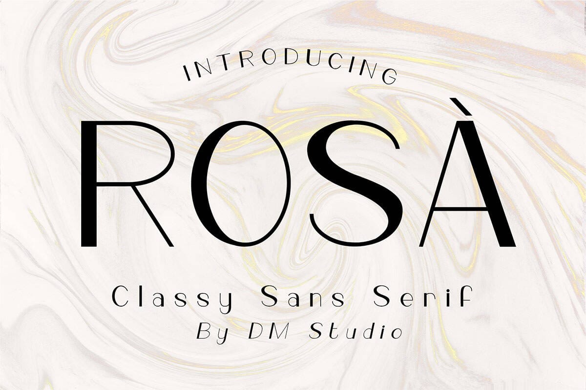 ROSA – Classy Sans Serif - DM Letter Studio