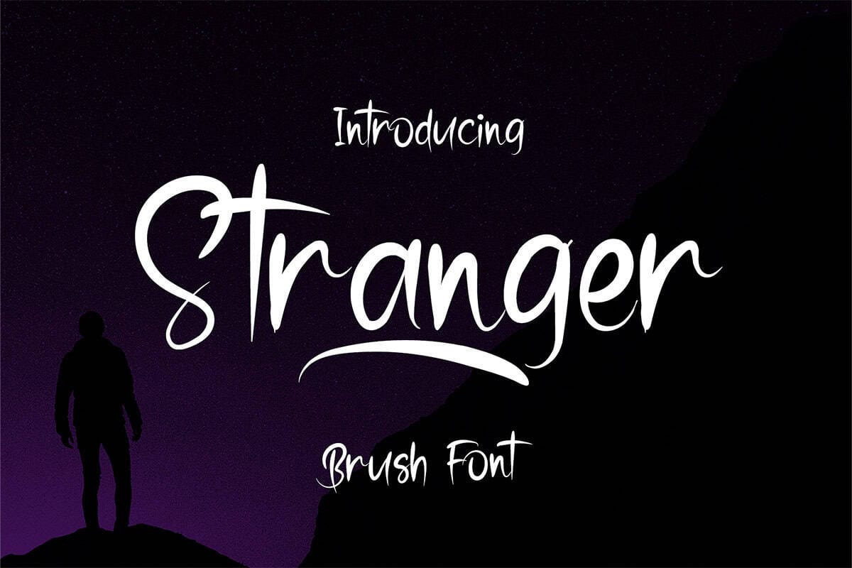 Stranger – Brush Font - DM Letter Studio