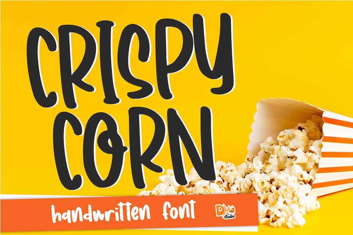 Crispy Corn – Handwritten Font - DM Letter Studio