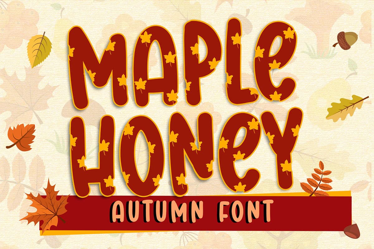Maple Honey – Autumn Font - DM Letter Studio