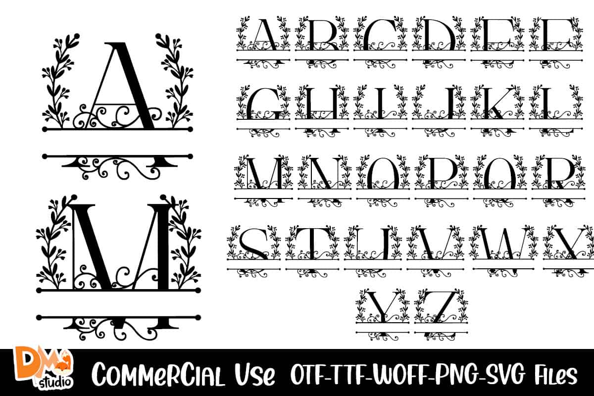 Monogram Handdrawn Vine Font