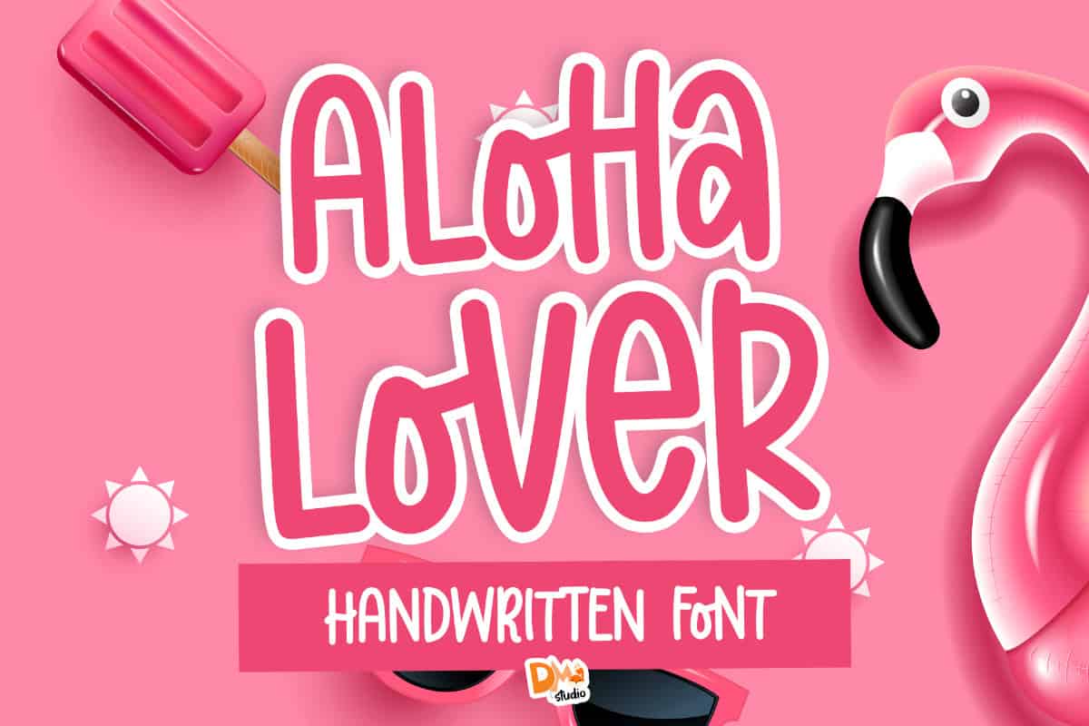 Aloha Lover Font - DM Letter Studio