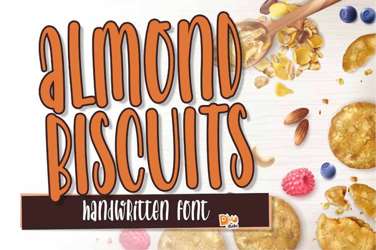Almond Biscuit Font - DM Letter Studio