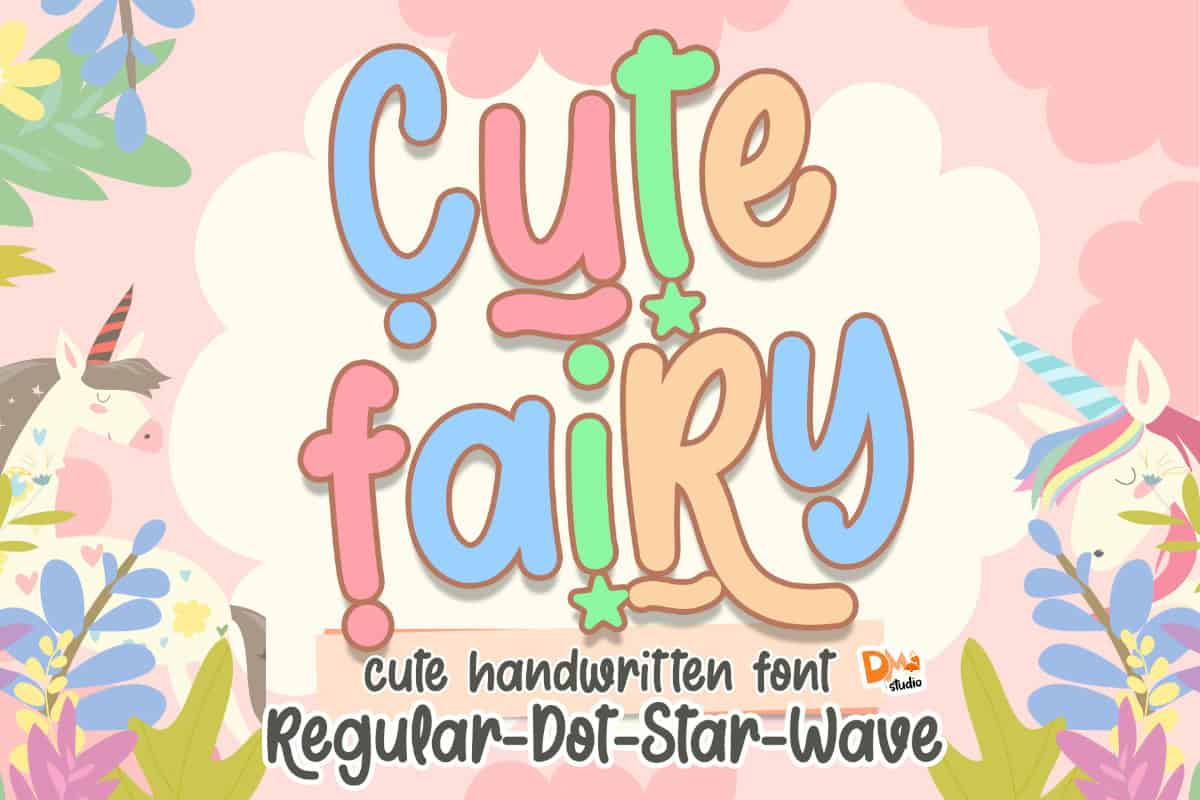 Cute Fairy Font - DM Letter Studio