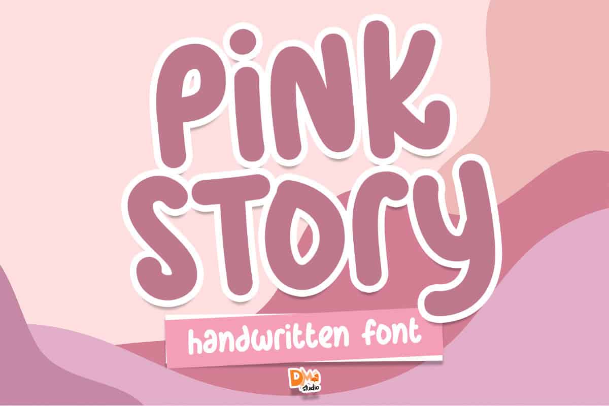 Pink Story Font - DM Letter Studio