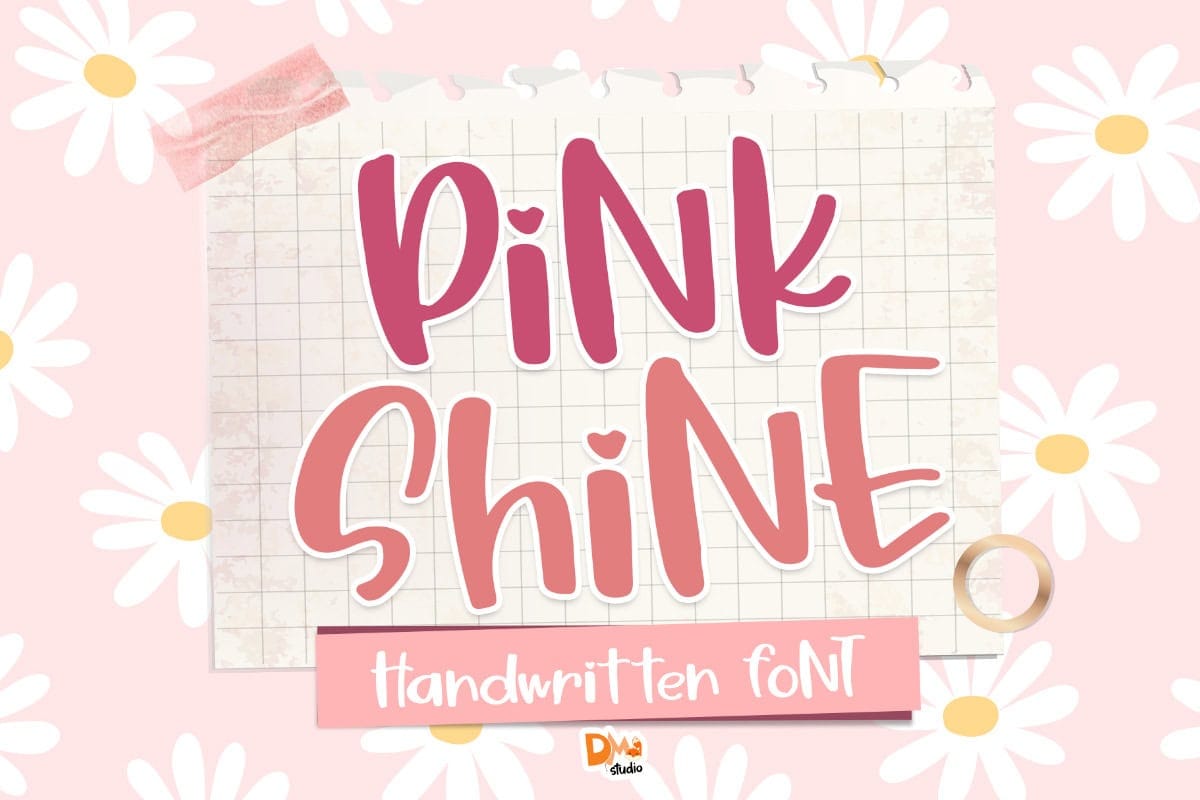 Pink Shine Font - DM Letter Studio