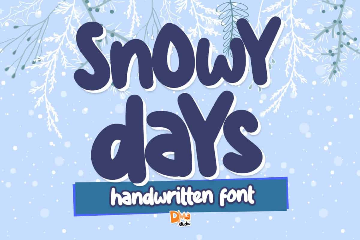 Snowy Days Font - DM Letter Studio