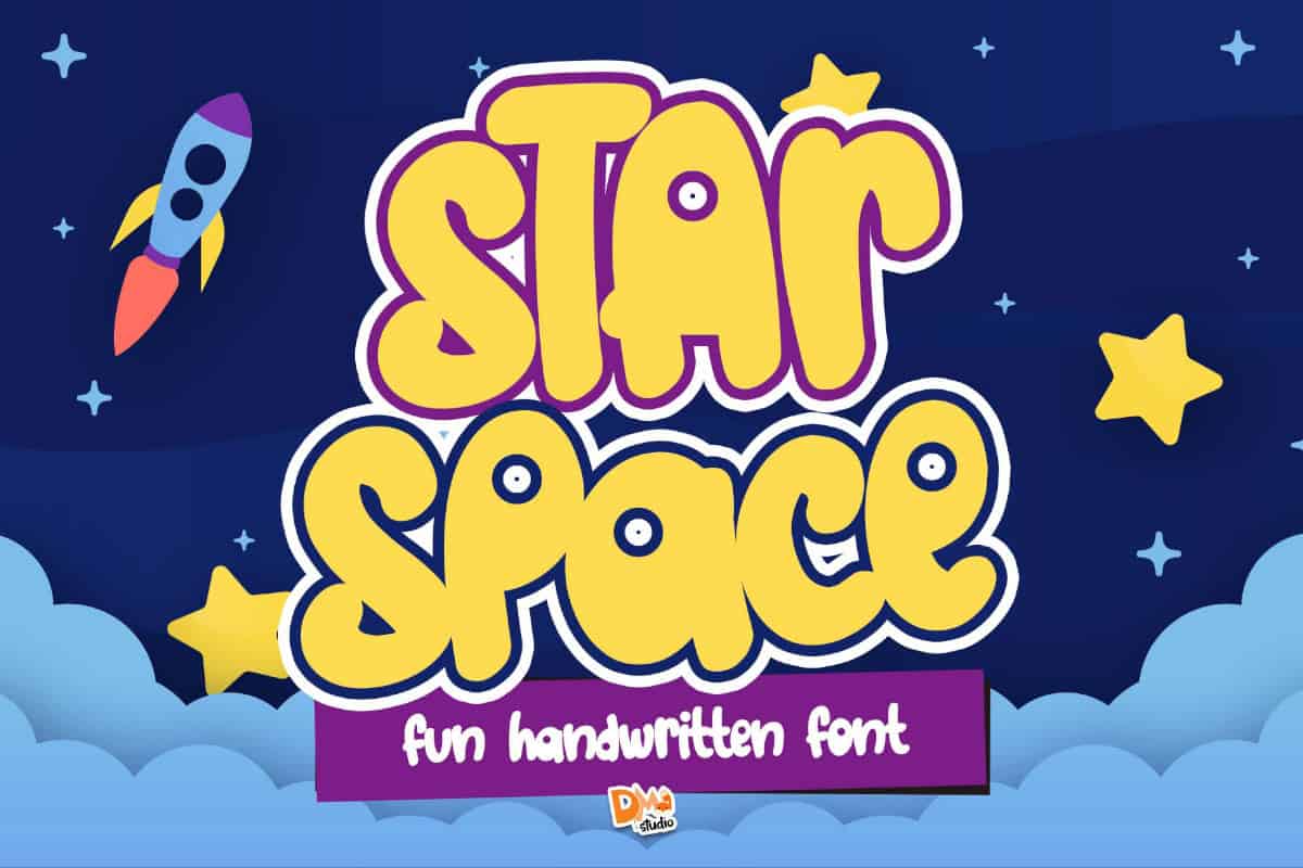 Star Space Font - DM Letter Studio