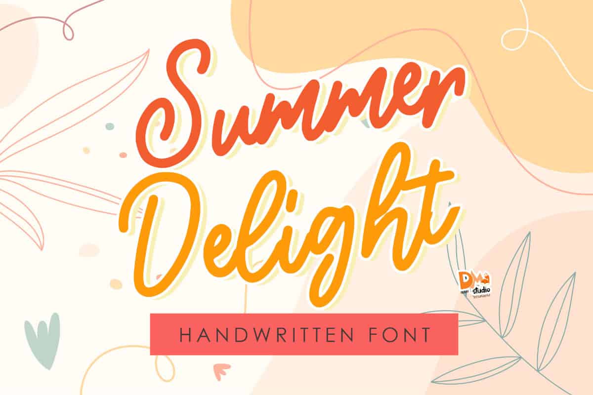 Summer Delight Font - DM Letter Studio