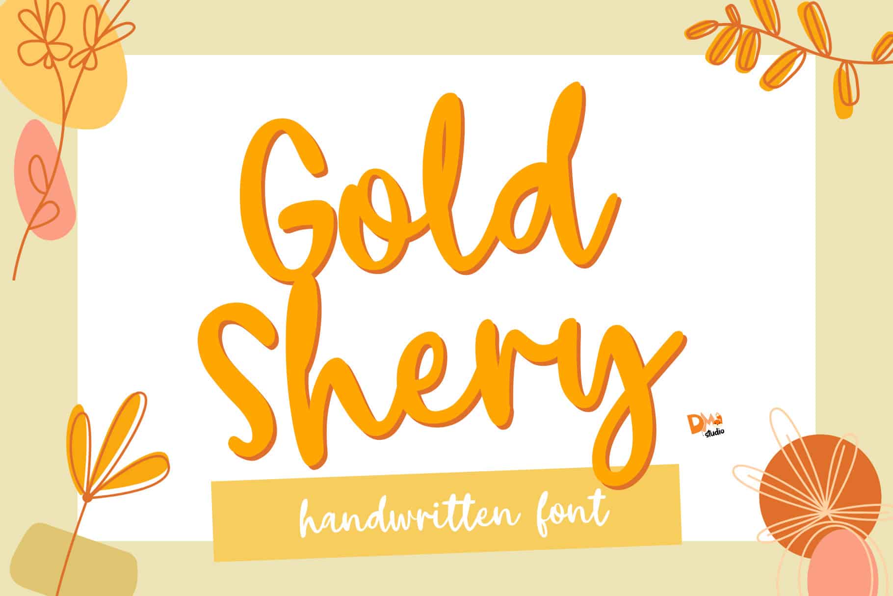 Gold Sherry Font - DM Letter Studio