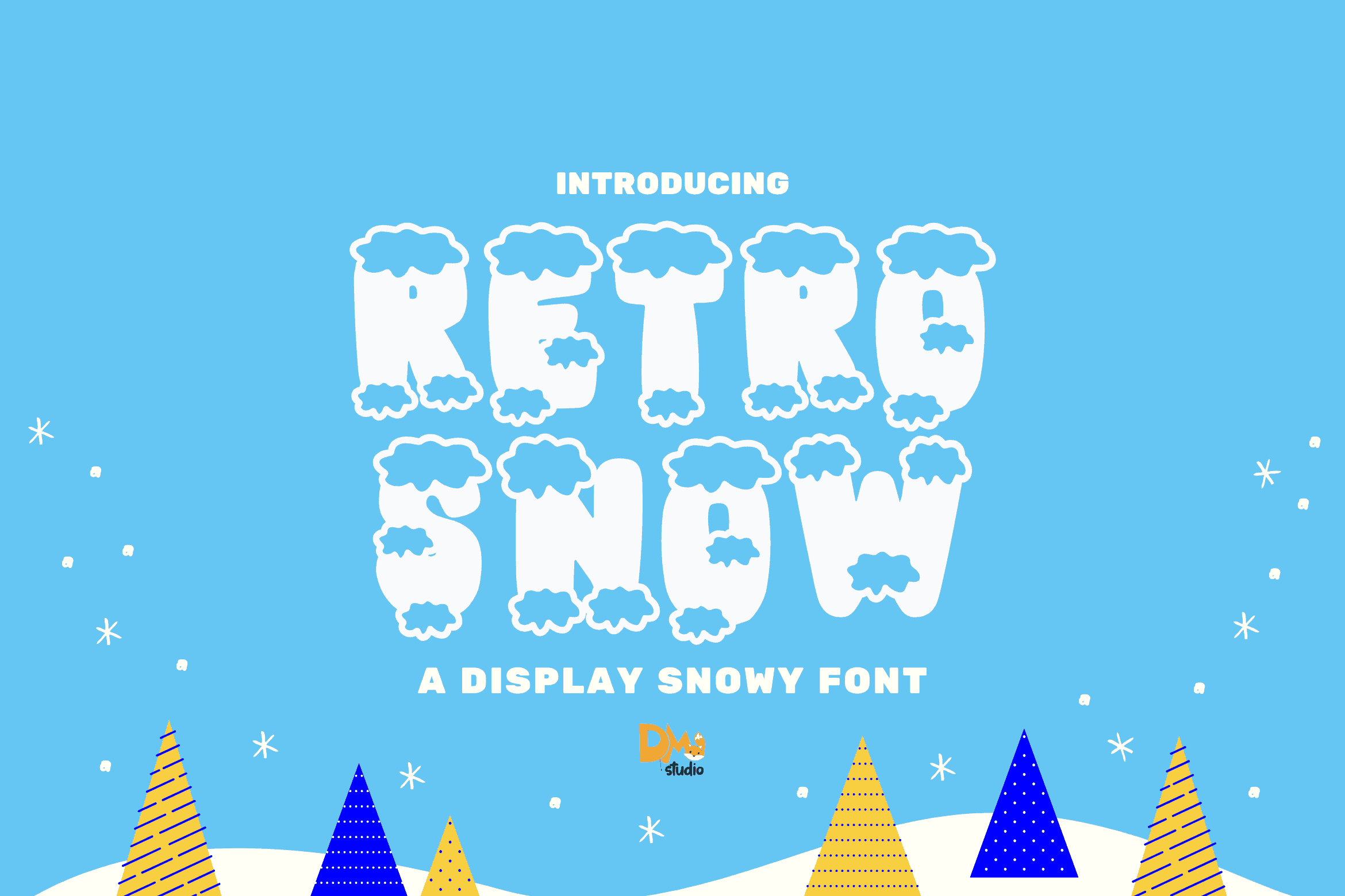 Retro Snow - DM Letter Studio