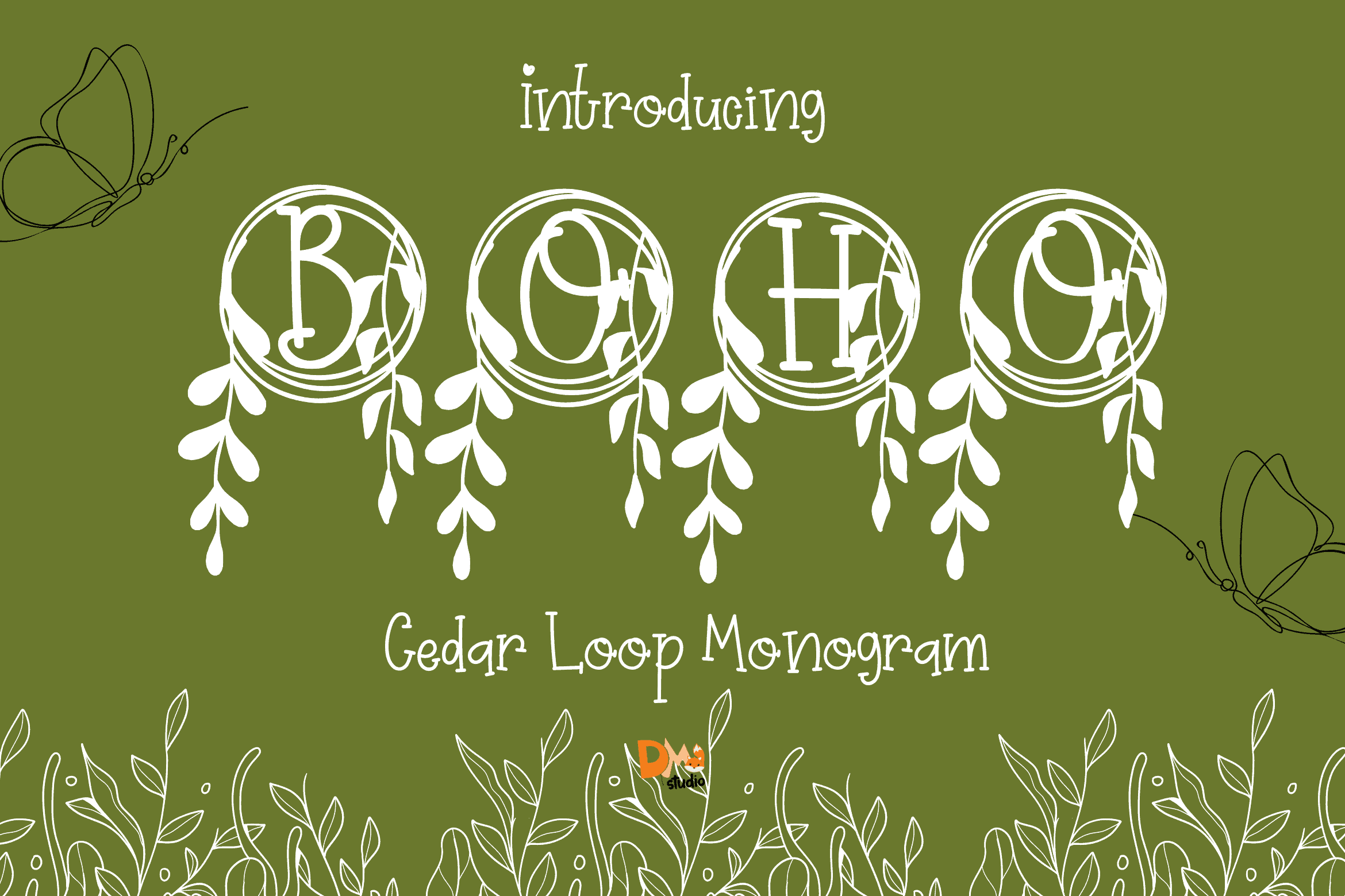 Cedar Loop Monogram - DM Letter Studio
