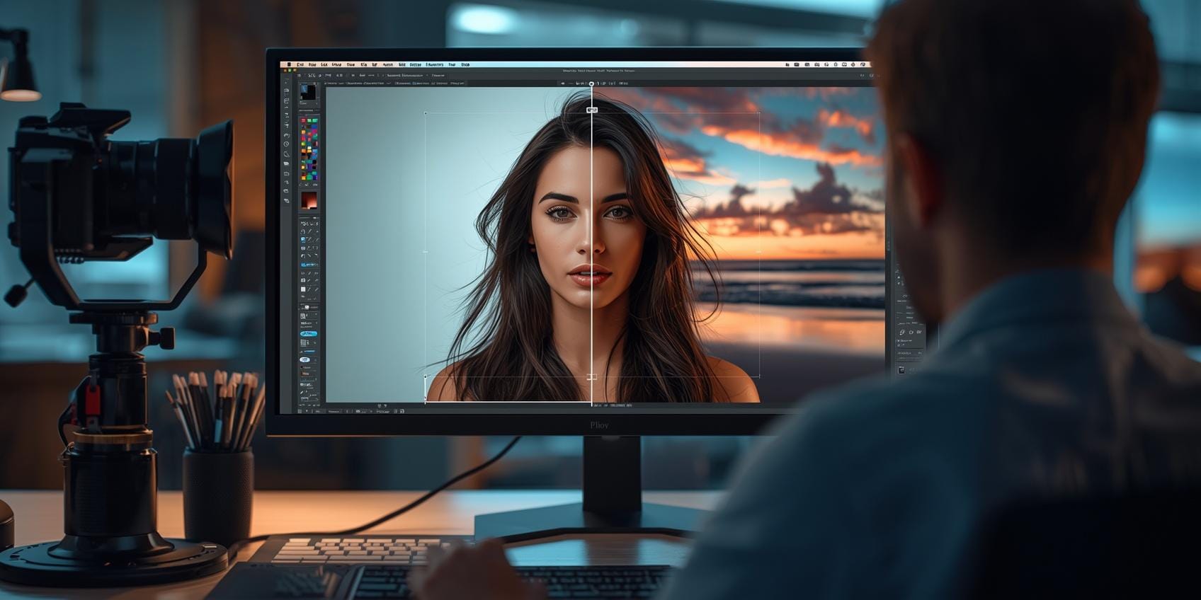 Photoshop Remove Background and Replace With New Backdrops